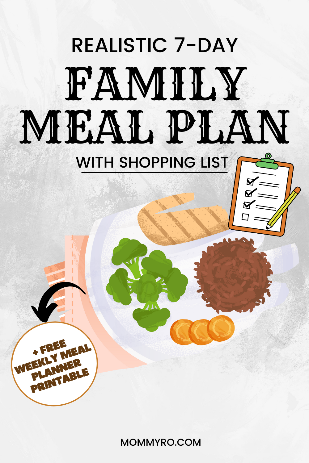 A Realistic 7-Day Family Meal Plan with Shopping List