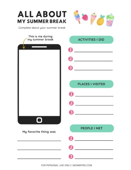 13 Must-Have Summer Printables for Kids (FREE Printables)