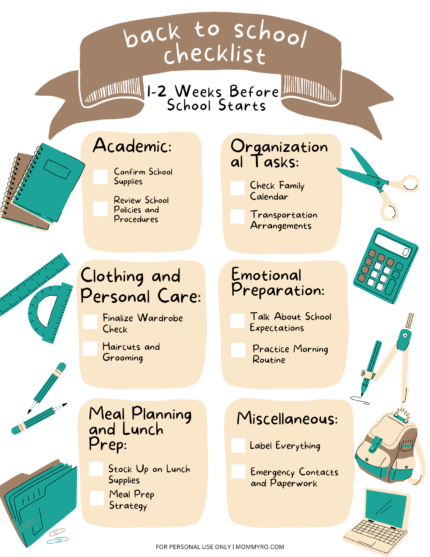 Ultimate Back to School Checklist Every Busy Mom Needs!