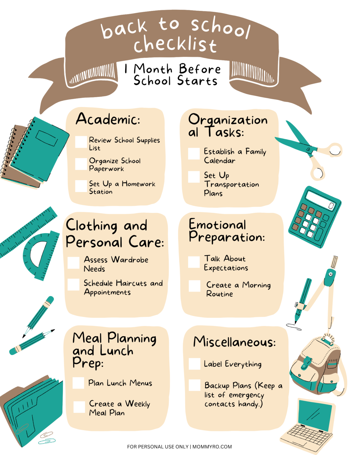 Ultimate Back to School Checklist Every Busy Mom Needs!