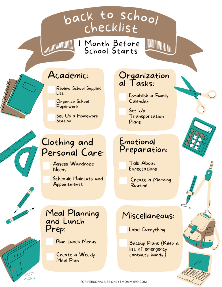 Ultimate Back to School Checklist Every Busy Mom Needs!