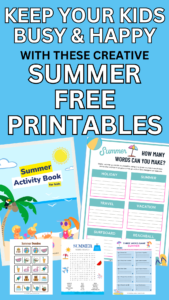 13 Must-Have Summer Printables for Kids (FREE Printables)