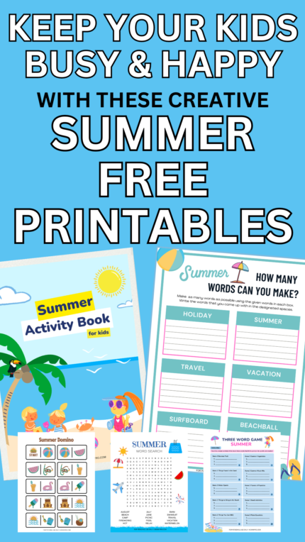 13 Must-Have Summer Printables for Kids (FREE Printables)