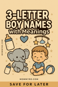 3 Letter Boy Names with Meanings